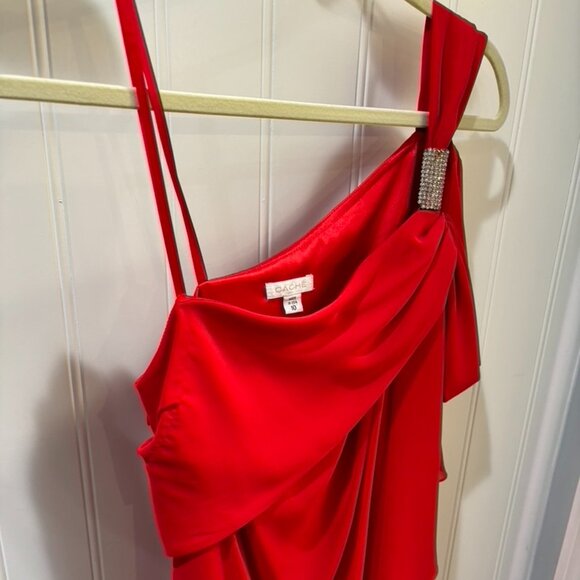 Cache | Dresses | Cache Red Cocktail Dress | Poshmark